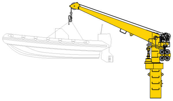Allied Marine Cranes - D Series Rescue Boat Davits